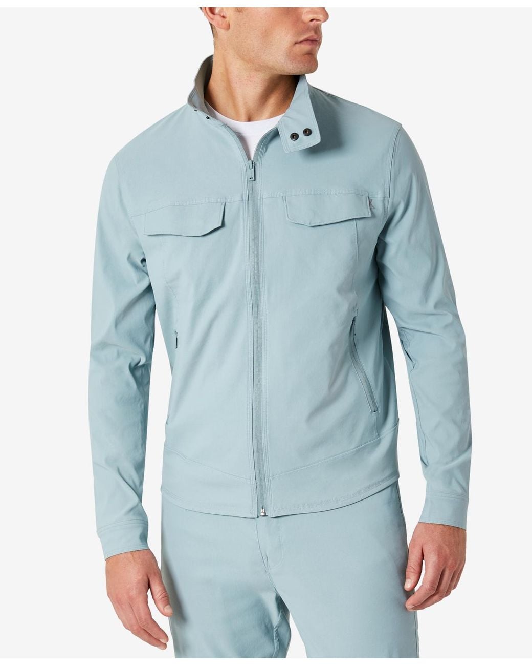 Kenneth Cole Utility Jacket in Blue for Men | Lyst