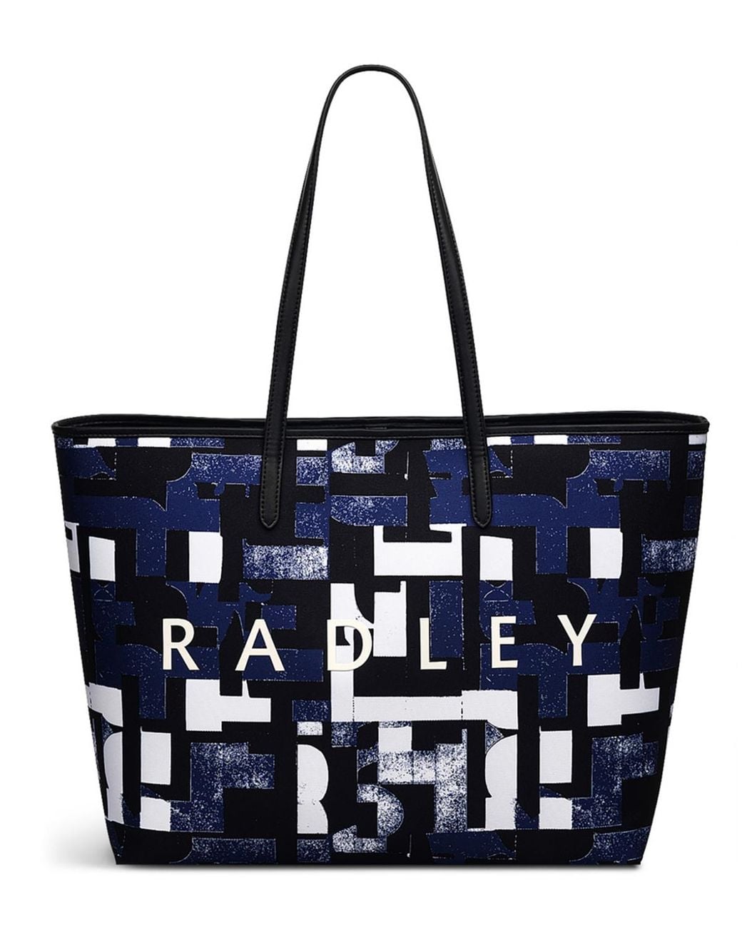 Radley Southwell Gardens Abstract Geo Large Open Top Tote Bag in Blue ...