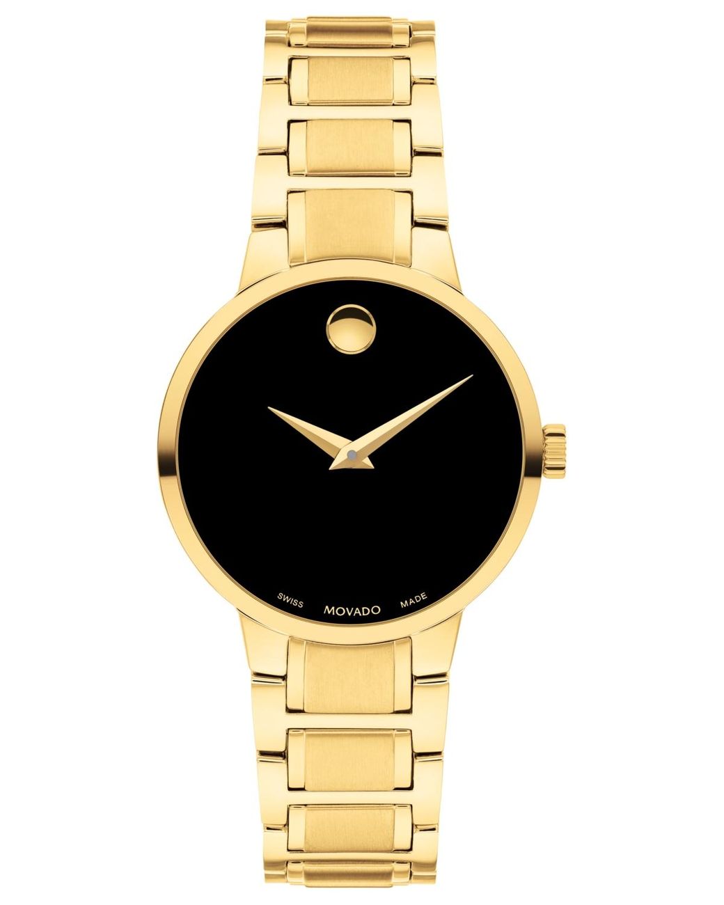 Movado Portfolio Swiss Quartz Yellow Pvd Watch 28mm in Metallic | Lyst