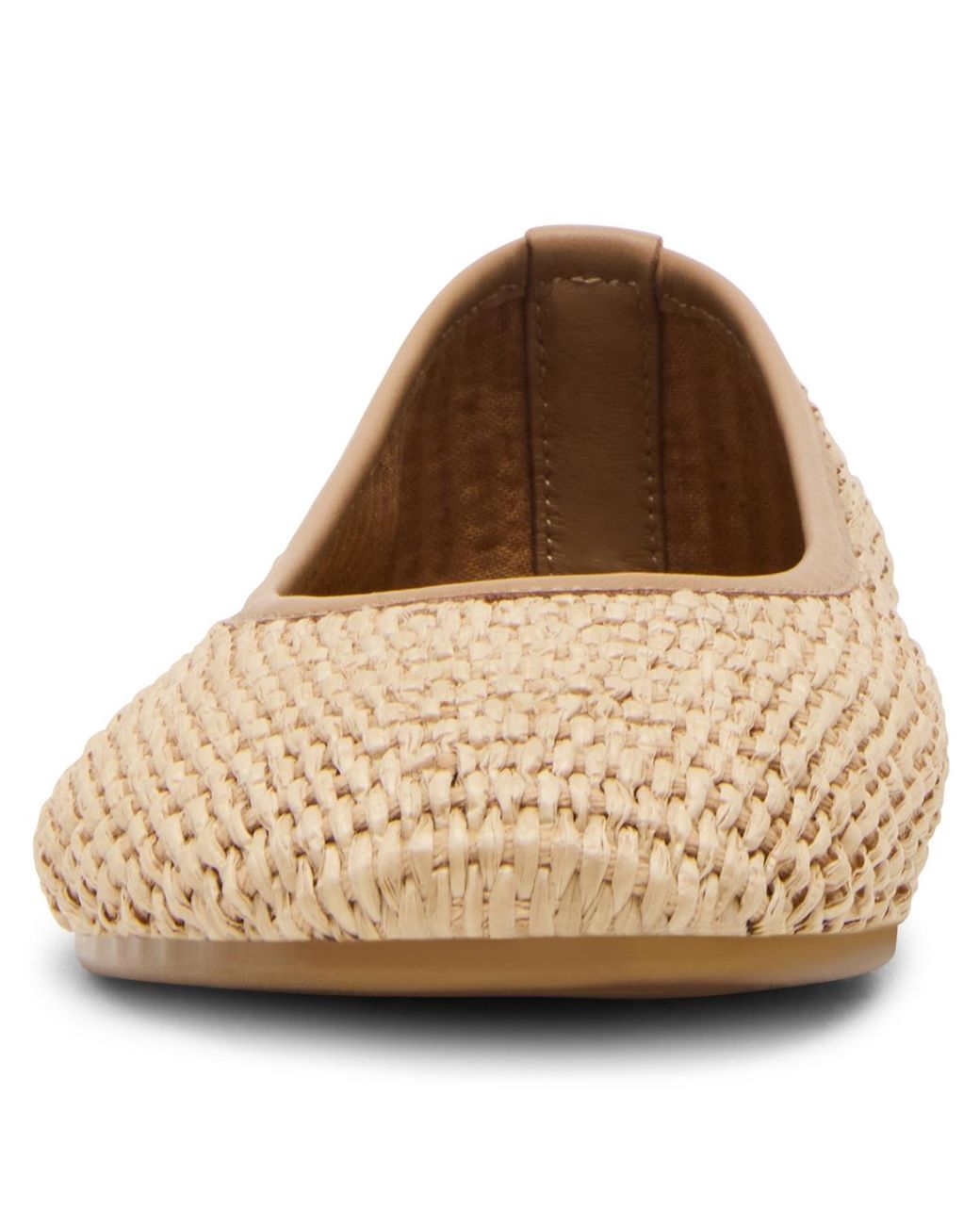 Steve Madden Merlot Woven Ballet Flat Shoes in Natural | Lyst