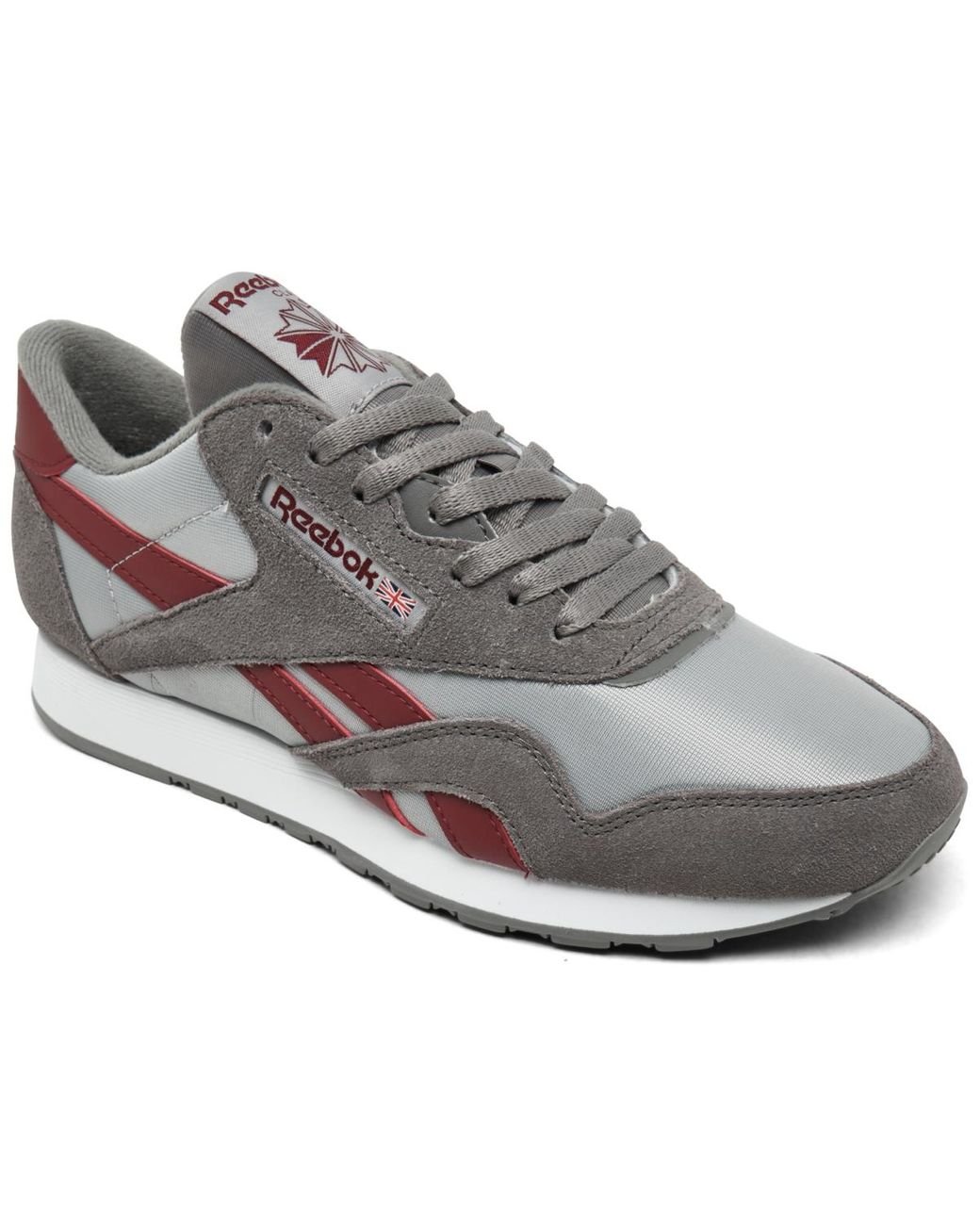 Reebok Classic Nylon Casual Sneakers From Finish Line in Gray for Men ...