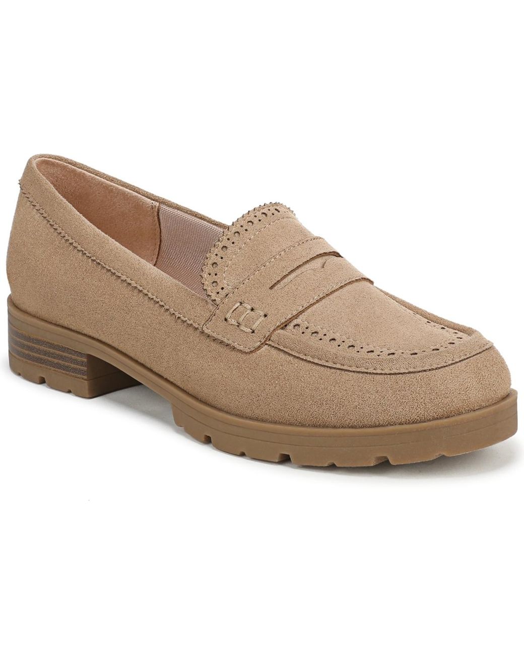 LifeStride London 3 Lug Sole Penny Loafers in Brown | Lyst
