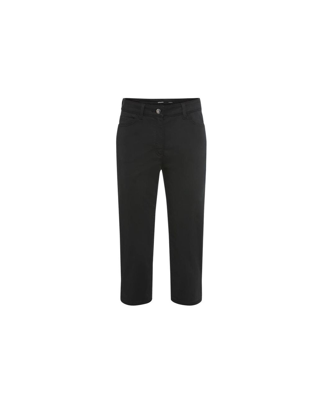 Olsen Mona Fit Slim Leg Capri in Black | Lyst
