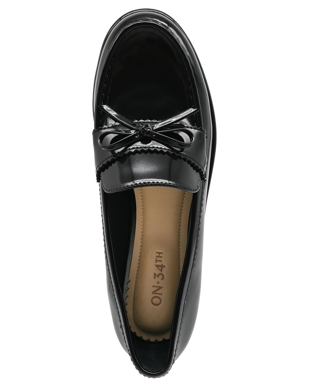 On 34th Stassy Platform Loafers in Black | Lyst