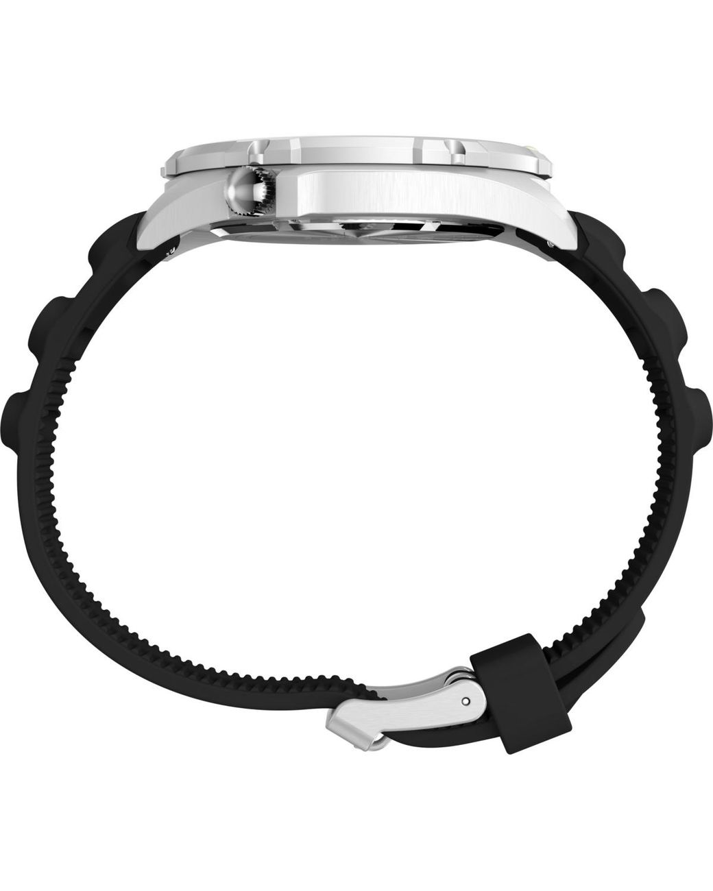 Timex Quartz Analog Rubber Watch in Gray for Men | Lyst