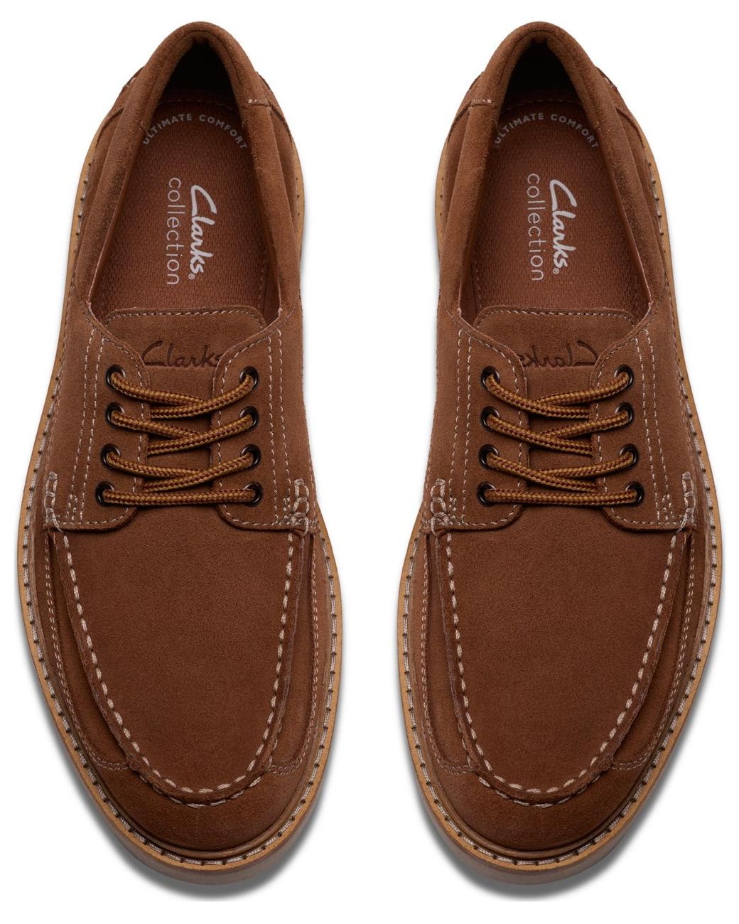 Clarks Weltridge Moc Toe Dress Casual Derby Shoe in Brown for Men | Lyst
