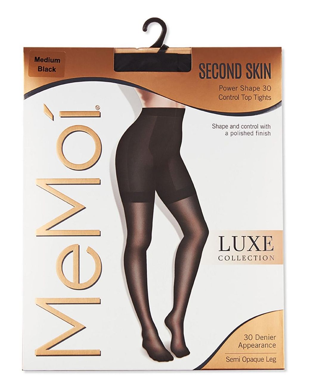 Memoi Second Skin Power Shape 30 Semi Opaque Control Top Pantyhose in ...