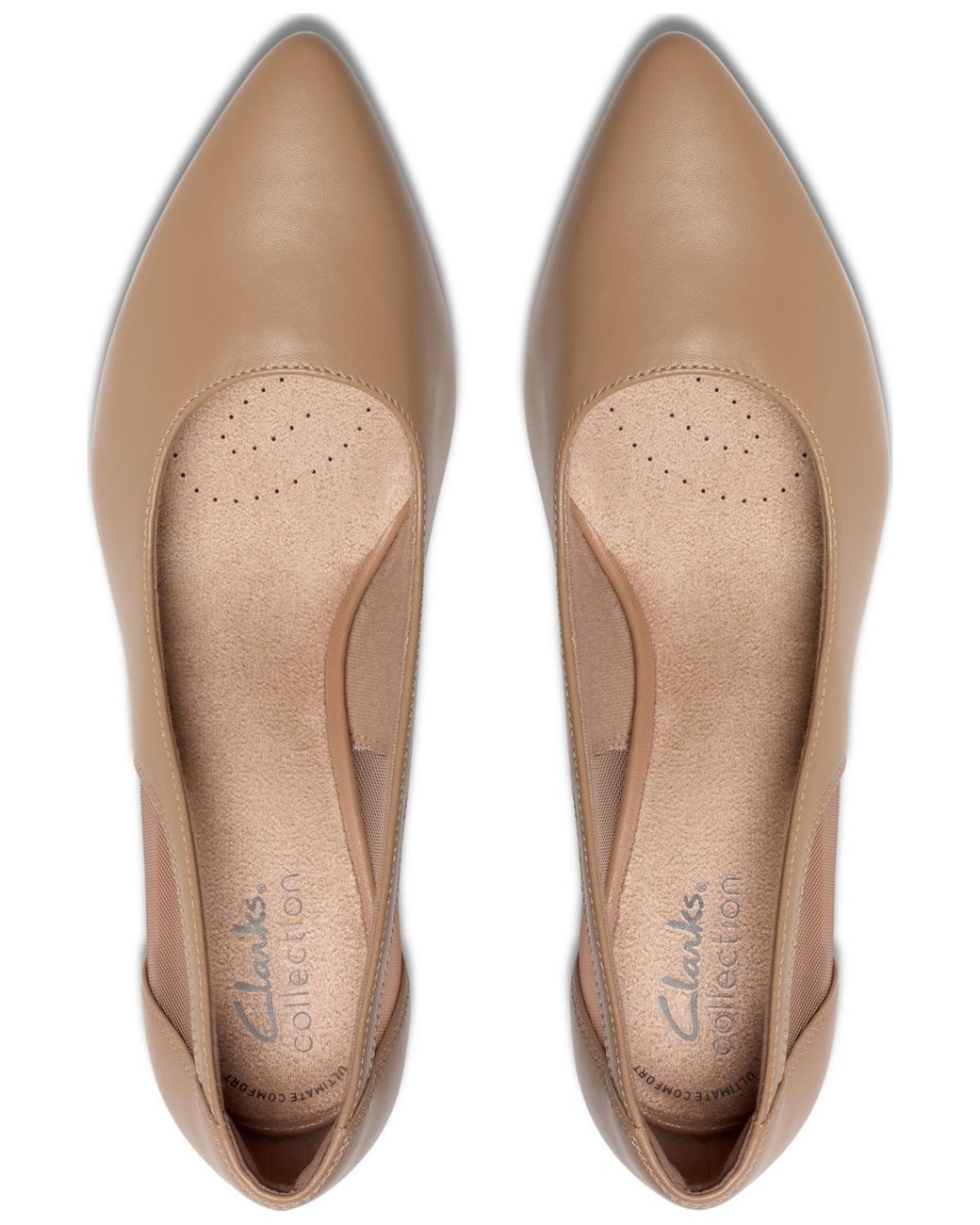 Clarks Kepley Cora Slip-on Pumps in Natural | Lyst