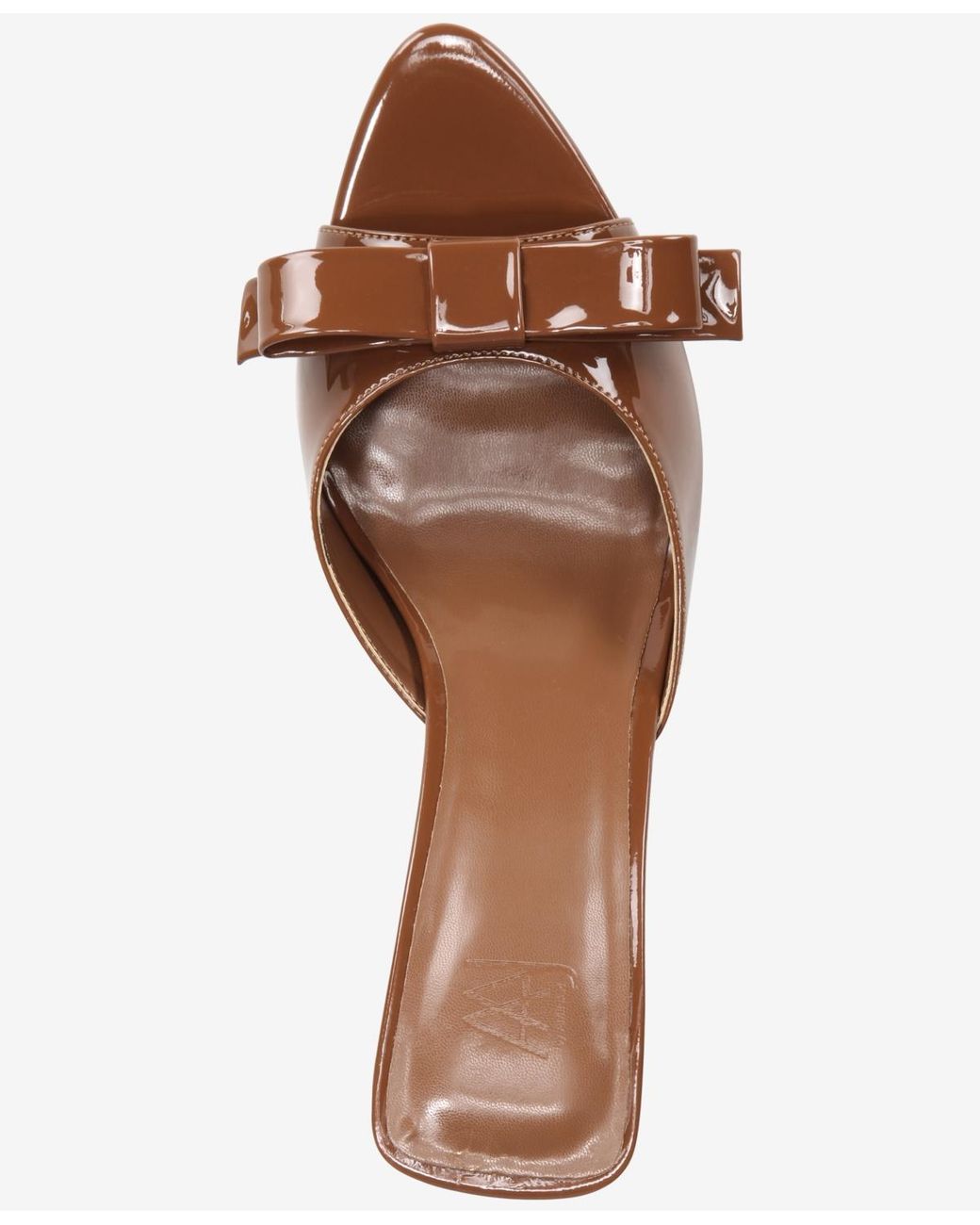AAJ By Aminah Giselle Bow Mule Dress Sandals in White | Lyst