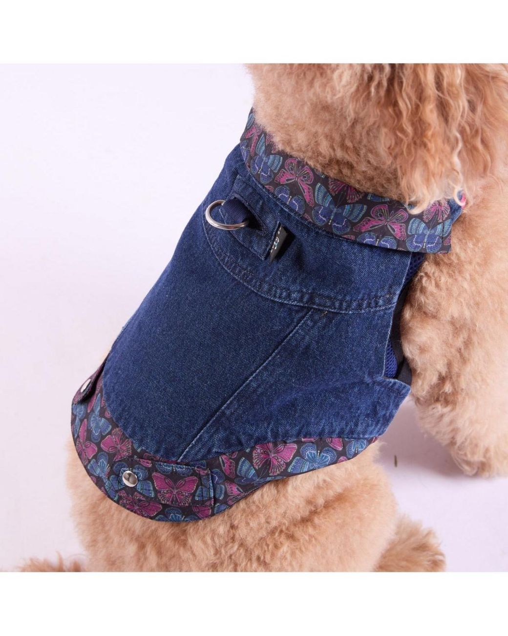 Trina Turk Denim Jacket & Harness Set in Blue | Lyst