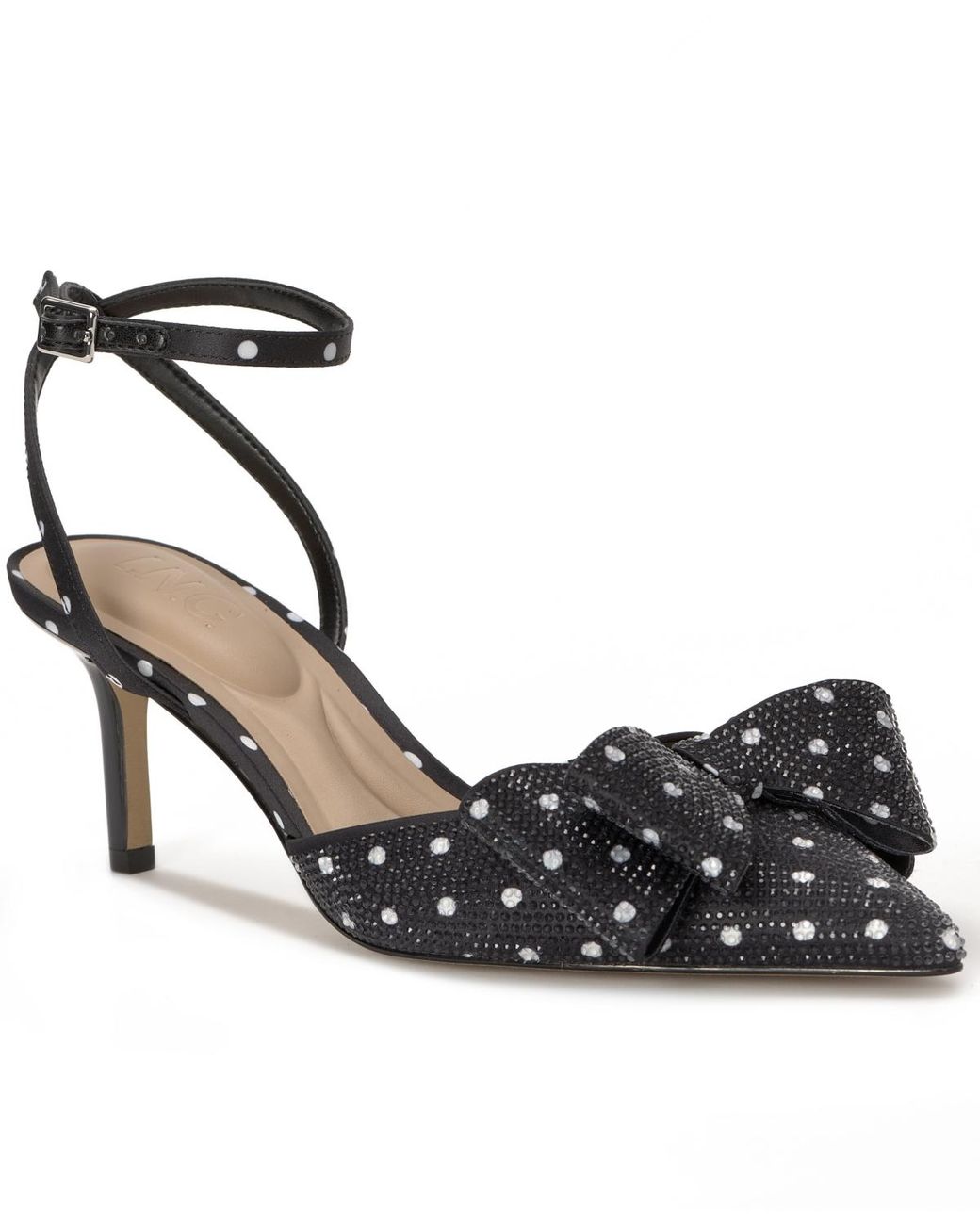 INC International Concepts Granea Pointed Toe Sandals in Black | Lyst