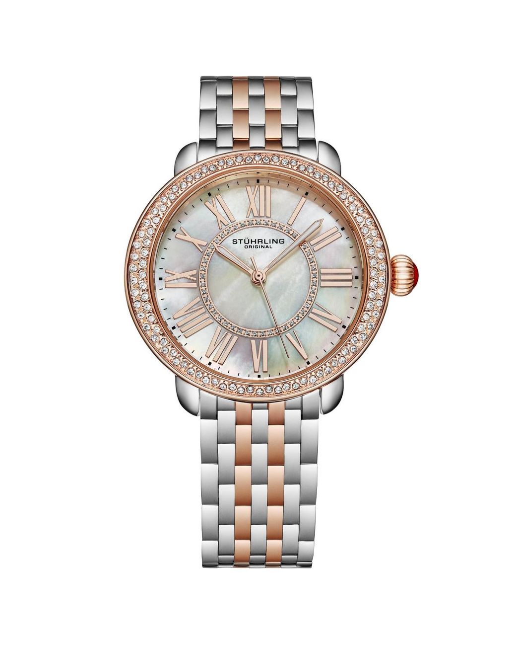 Stuhrling Regalia S 40mm Quartz Dress Watch – White Mother-of-pearl ...