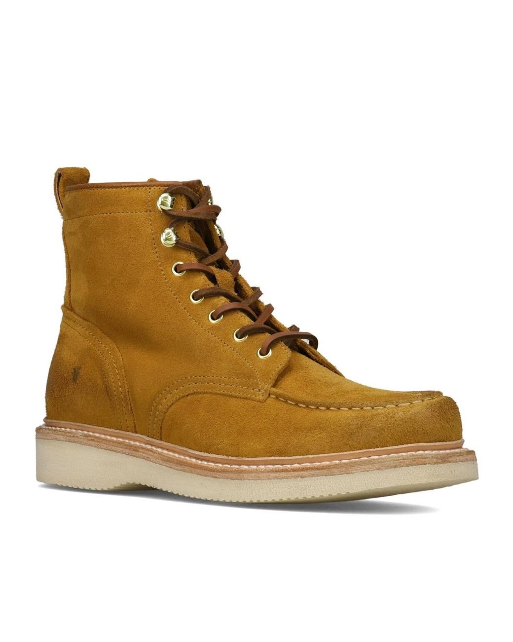 Frye Fyre Hudson Workboot Wedge Shoes in Brown for Men | Lyst