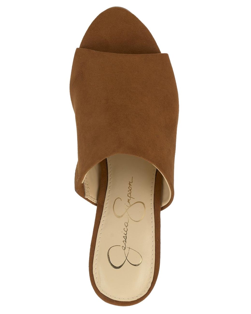 Jessica Simpson Shelbie Block Heel Platform Mules in Brown | Lyst
