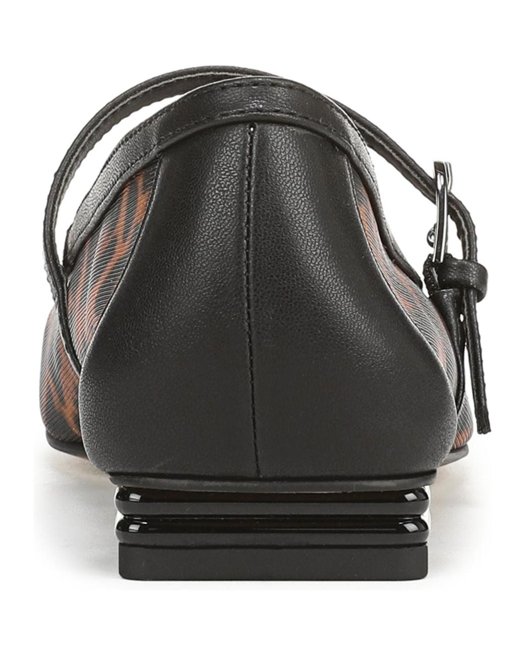 Franco Sarto Tinsley Square Toe Mary Jane Flats in Black | Lyst