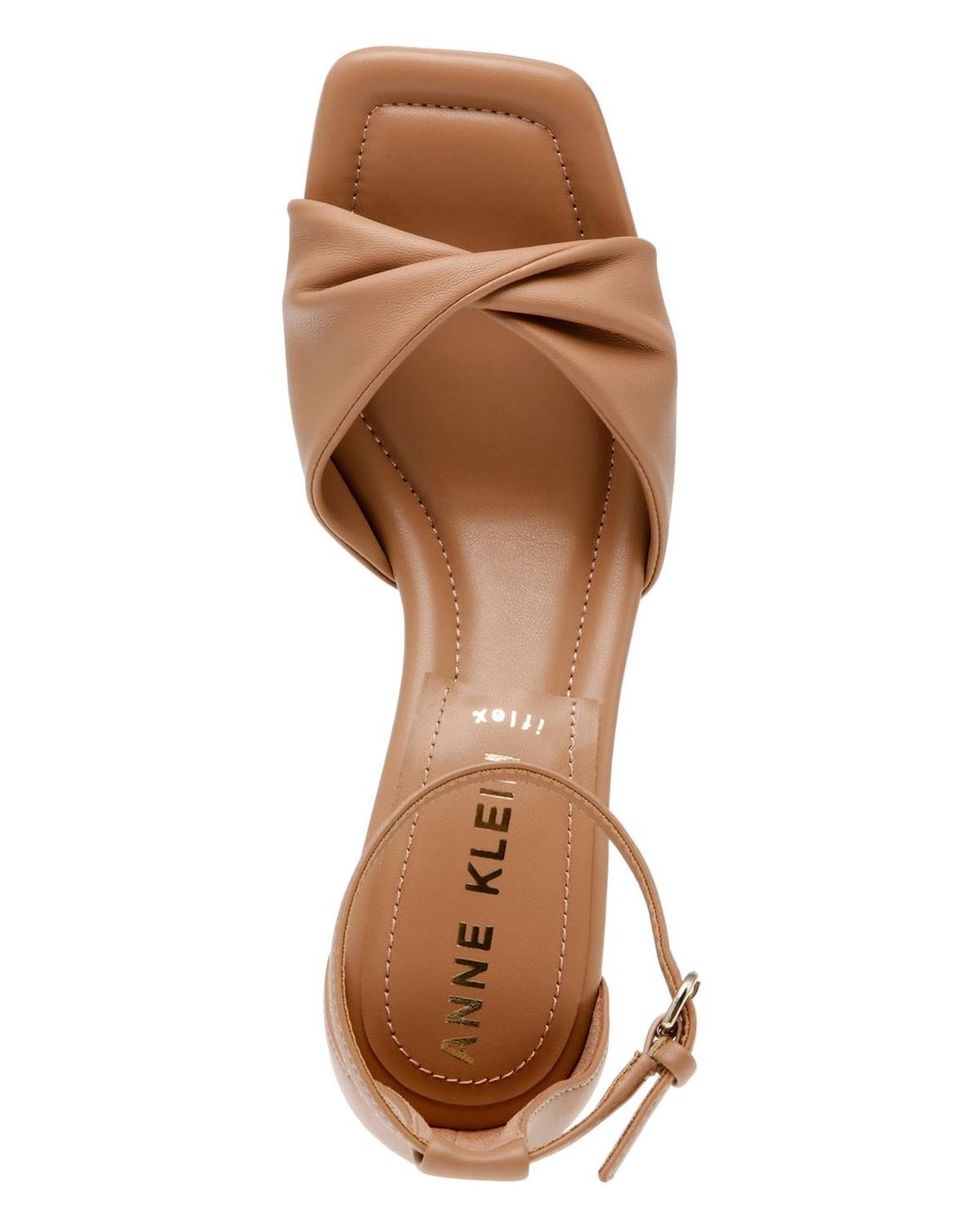 Anne Klein Jessie Ankle Strap Two Piece Dress Sandals in Brown | Lyst