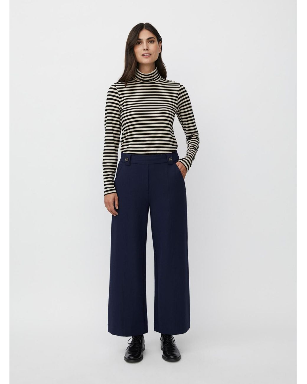 Masai Mapaxora Cropped Wide Leg Pants in Blue | Lyst