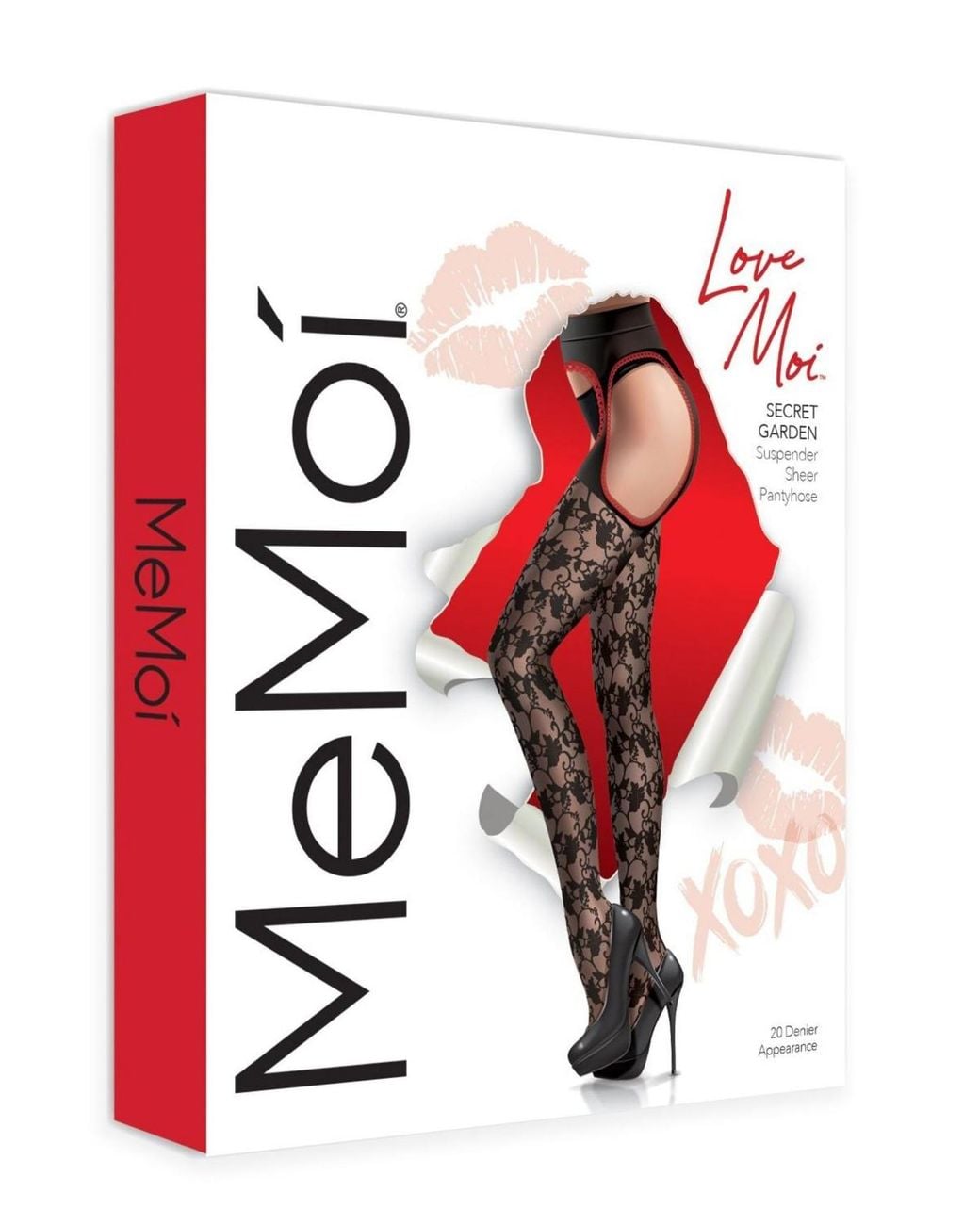 Memoi Secret Garden Suspender 30 Denier Sheer Pantyhose | Lyst