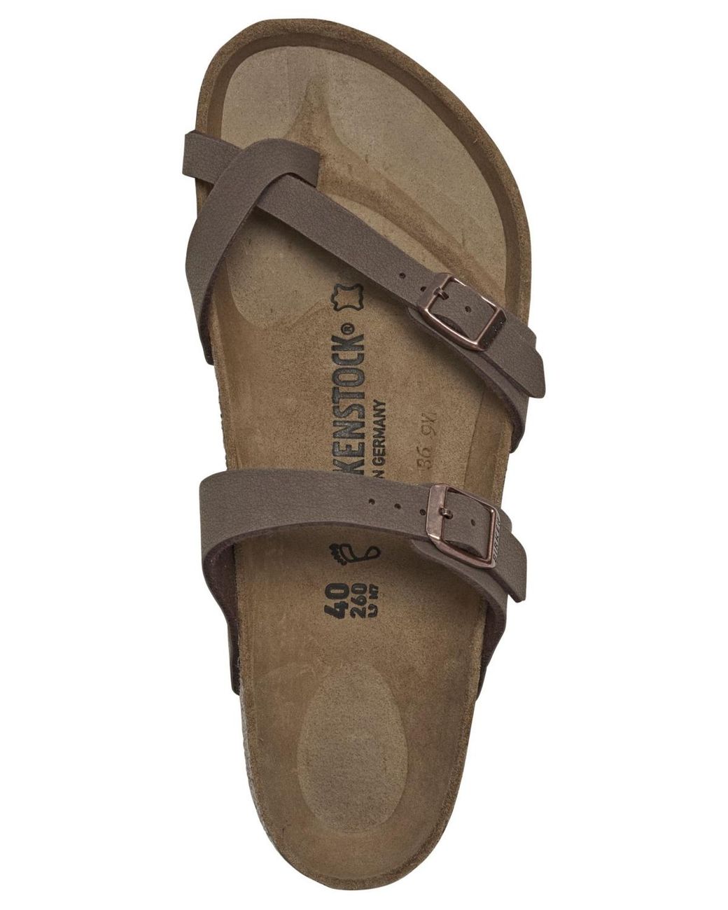 Birkenstock Mayari Birko-flor Nubuck Sandals From Finish Line in Brown ...