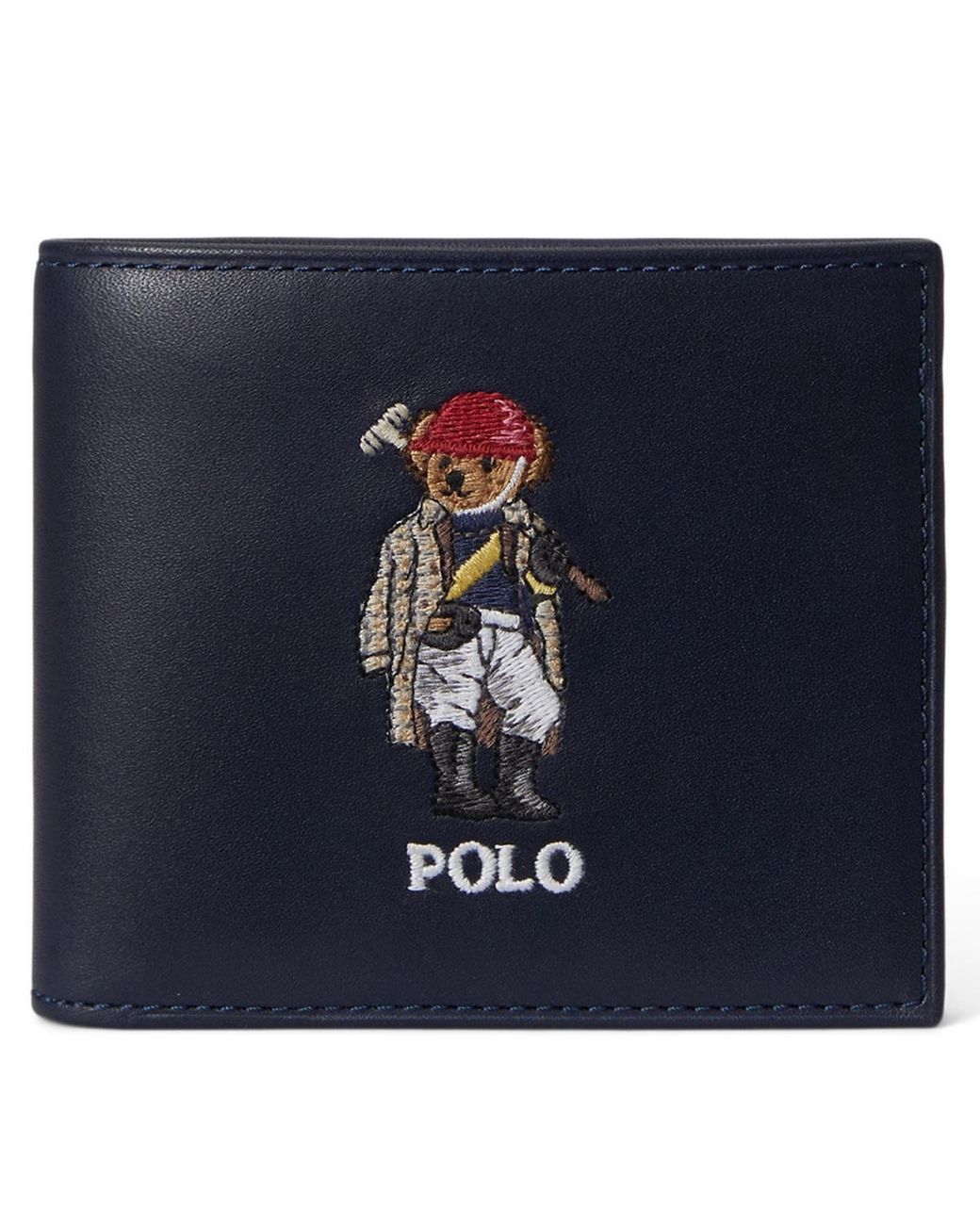 Polo Ralph Lauren Bear Print Billfold Wallet in Blue for Men | Lyst