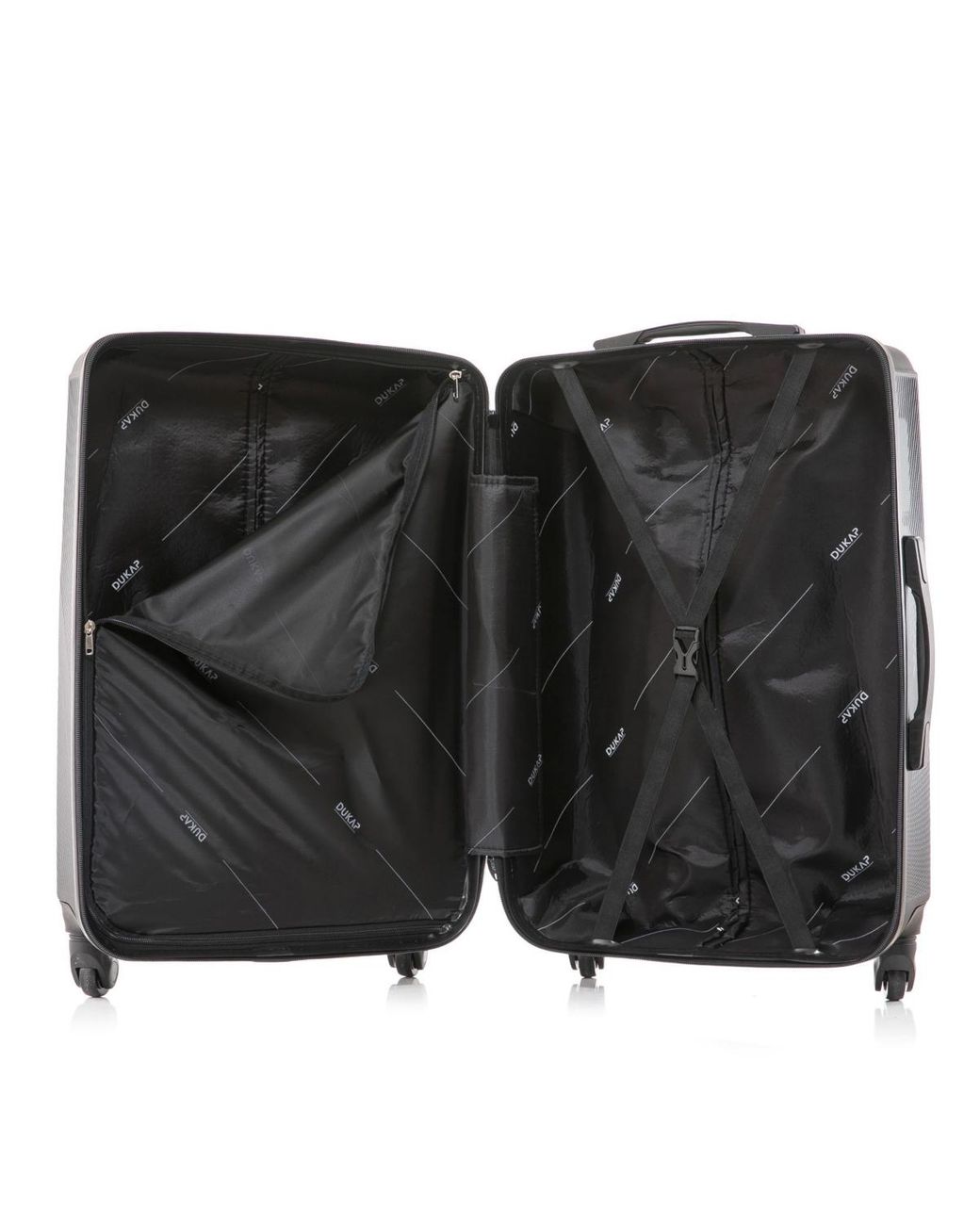 DUKAP Inusa Discovery Lightweight Hardside Spinner luggage Set in Black ...