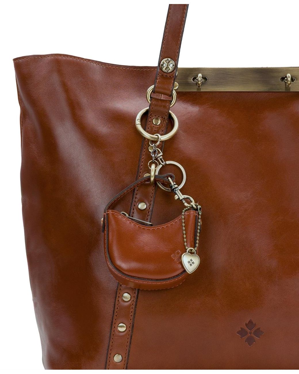Patricia Nash Micro Morgana Bag Charm in Brown | Lyst