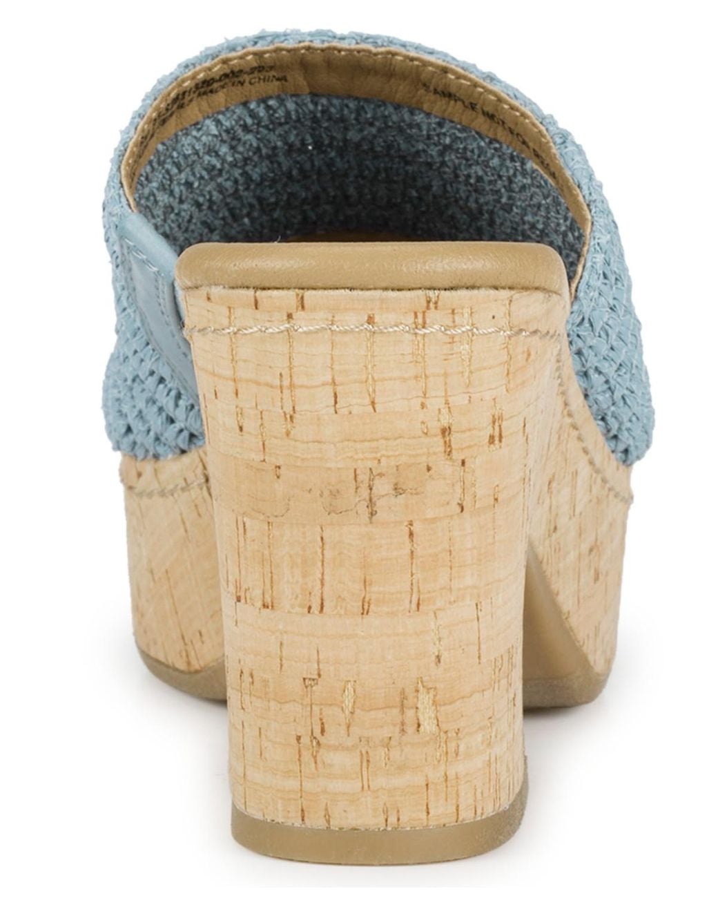 BareTraps Teah Slip-on Wedge Sandals in Blue | Lyst