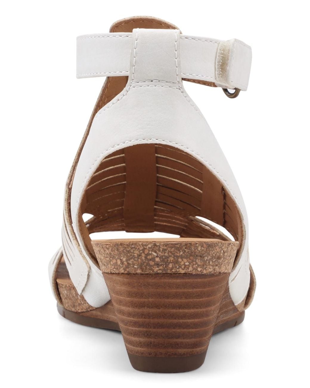 Earth Helodie Fisherman Round Toe Wedge Sandals in Metallic | Lyst