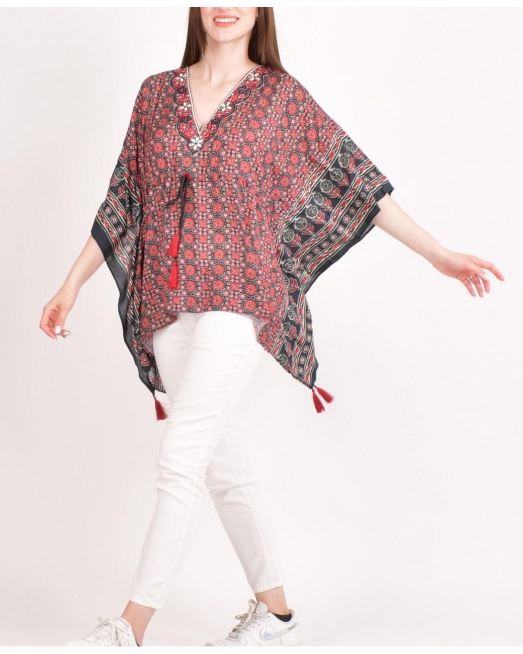 Ras Embroidered Kaftan Top | Lyst
