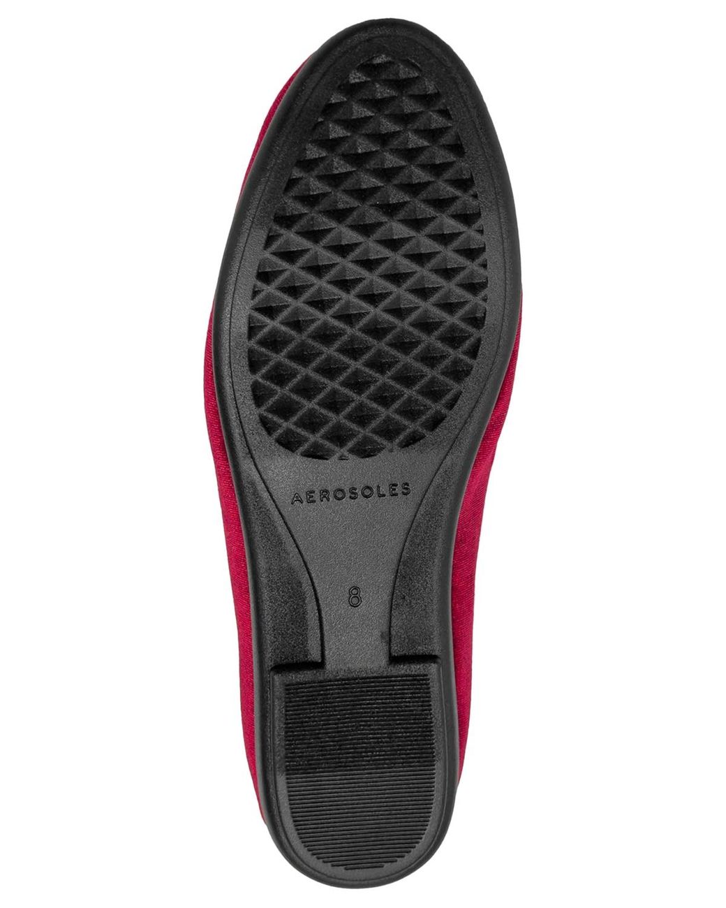 Aerosoles Brisa Round Toe Ballet Flats in Red | Lyst
