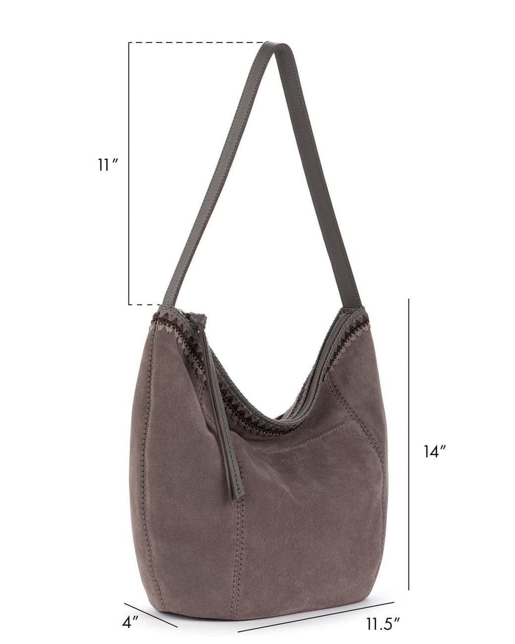 The Sak Sequoia Leather Large Hobo Bag in Brown | Lyst
