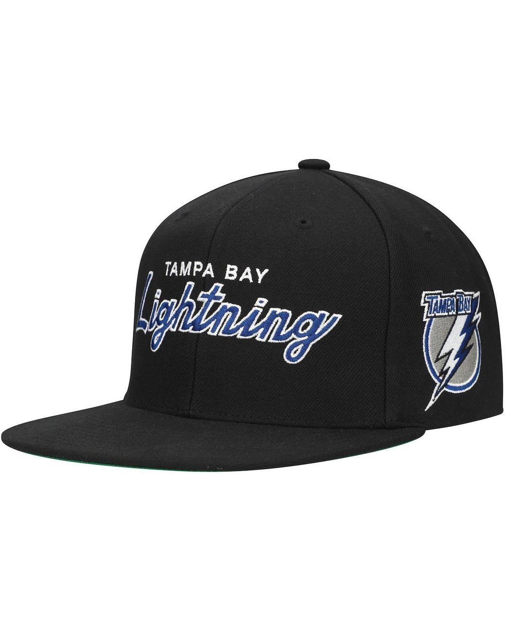 Mitchell & Ness Tampa Bay Lightning Core Team Script 2.0 Snapback Hat ...