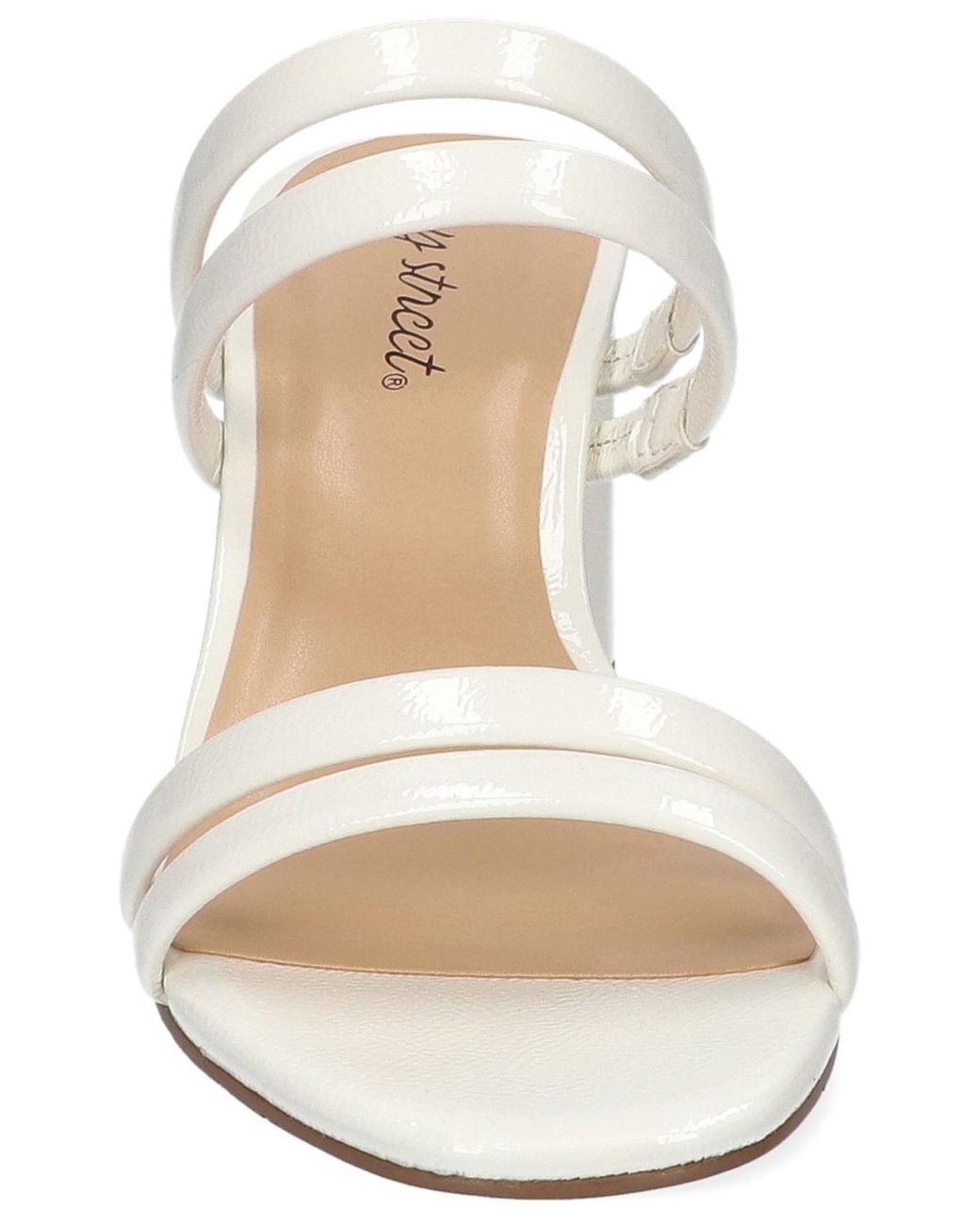Easy Street Jemma Block Heel Dress Sandals in White | Lyst