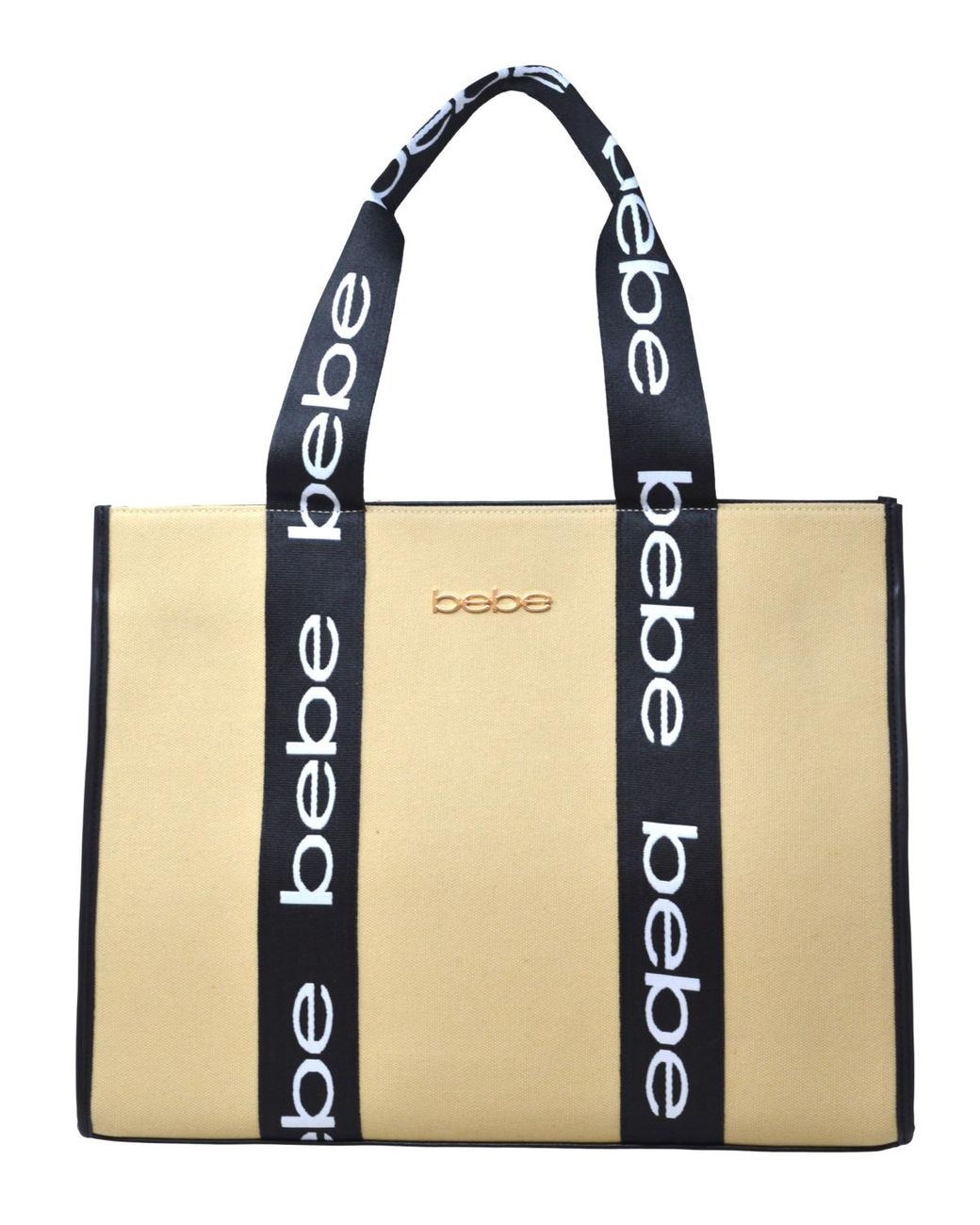 Bebe Hana Canvas Tote Bag in Natural | Lyst