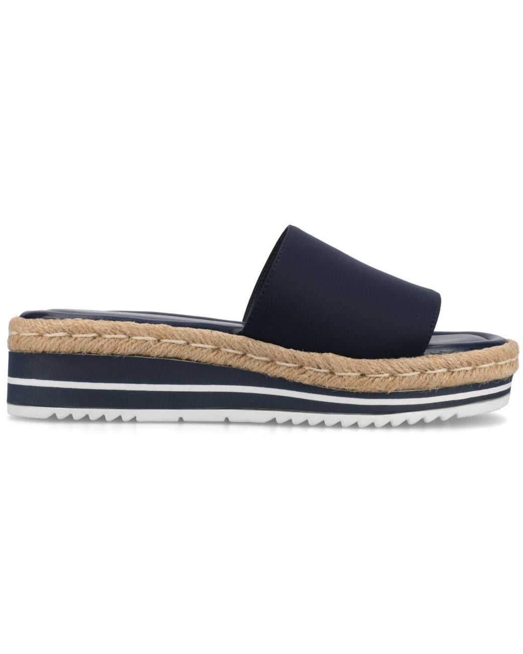 Journee Collection Rosey Espadrille Platform Wedge Sandals in Blue | Lyst