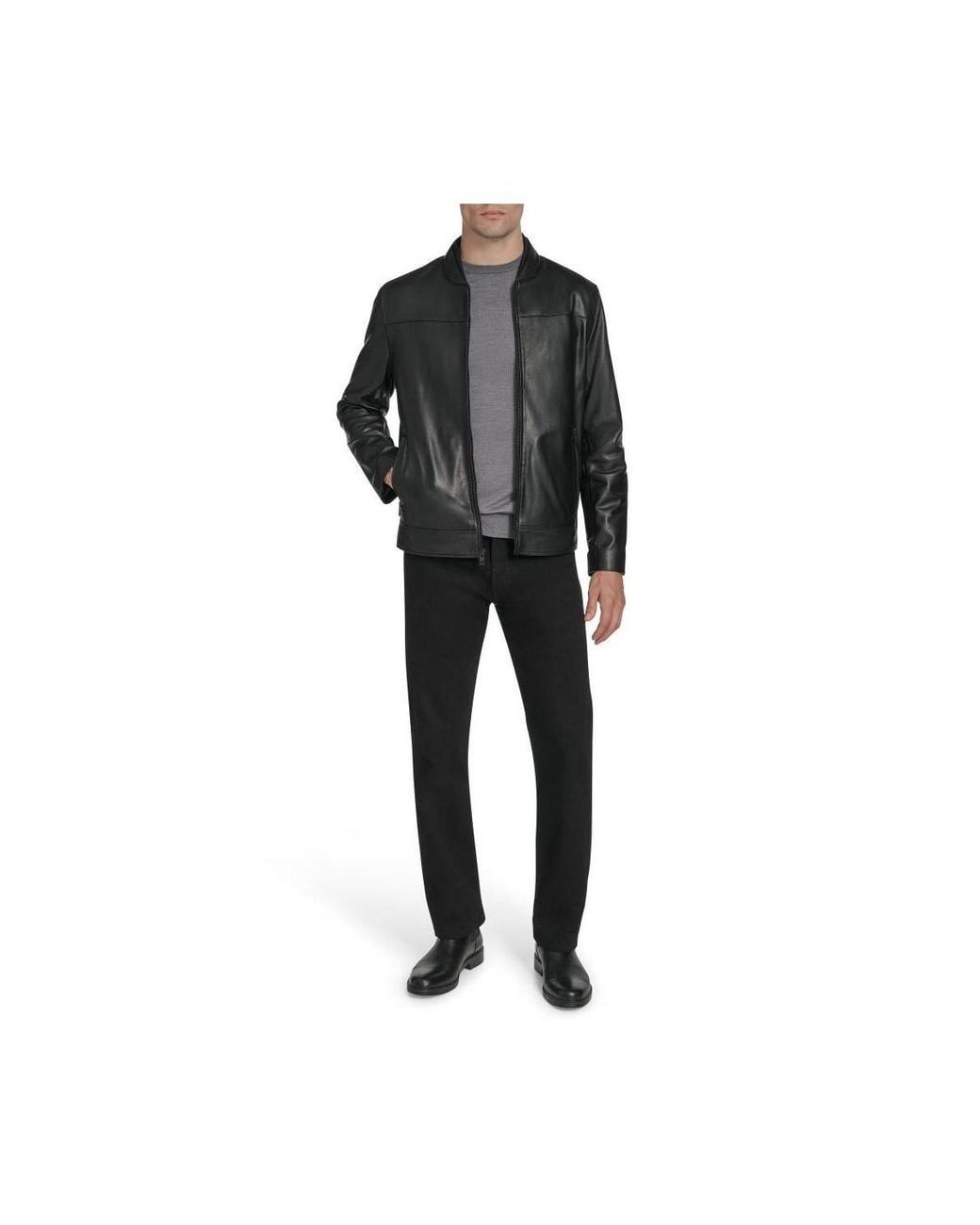 Andrew Marc Black Label Andrew Marc Label Weston Leather Jacket in ...