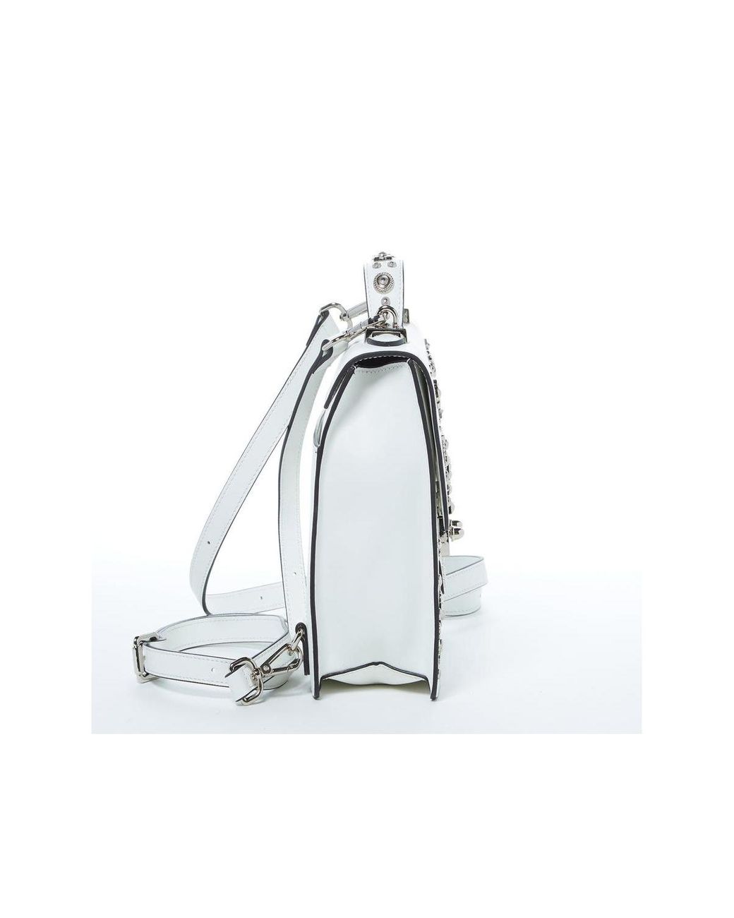 Susu Leather Backpack Purse Convertible Crossbody Bag in White | Lyst