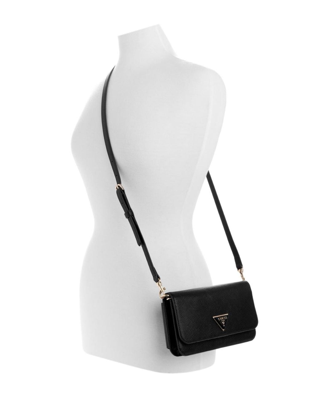Guess Noelle Ii Crossbody Flap Organizer in Black | Lyst