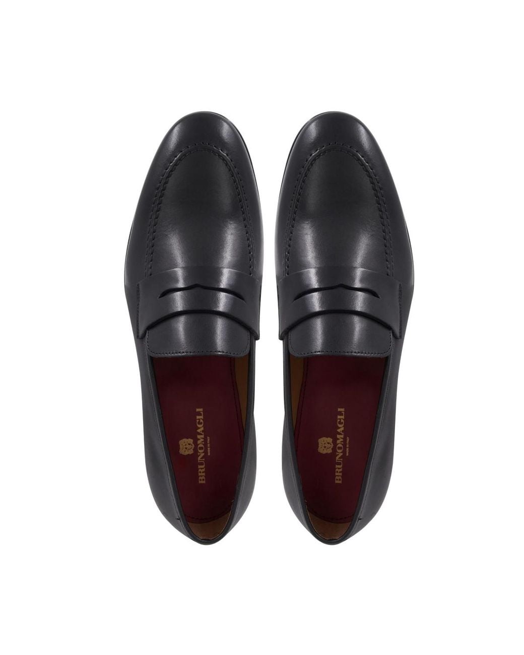 Bruno Magli Preston Slip On Penny Loafers in Black for Men | Lyst