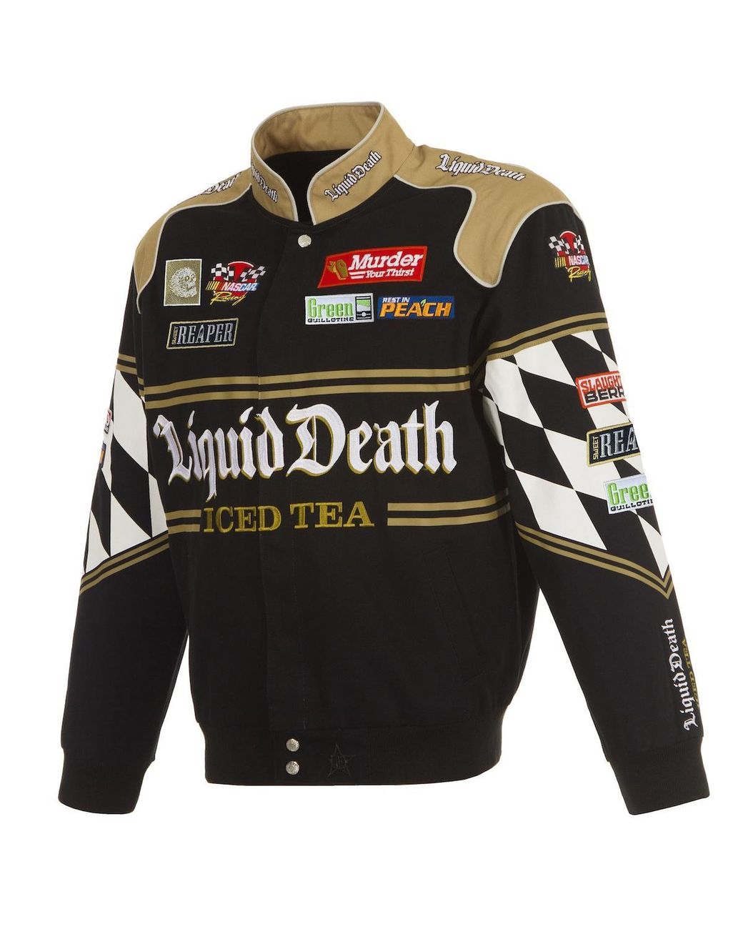 JH Design Nascar Liquid Death Full-snap Twill Uniform Jacket in Black ...