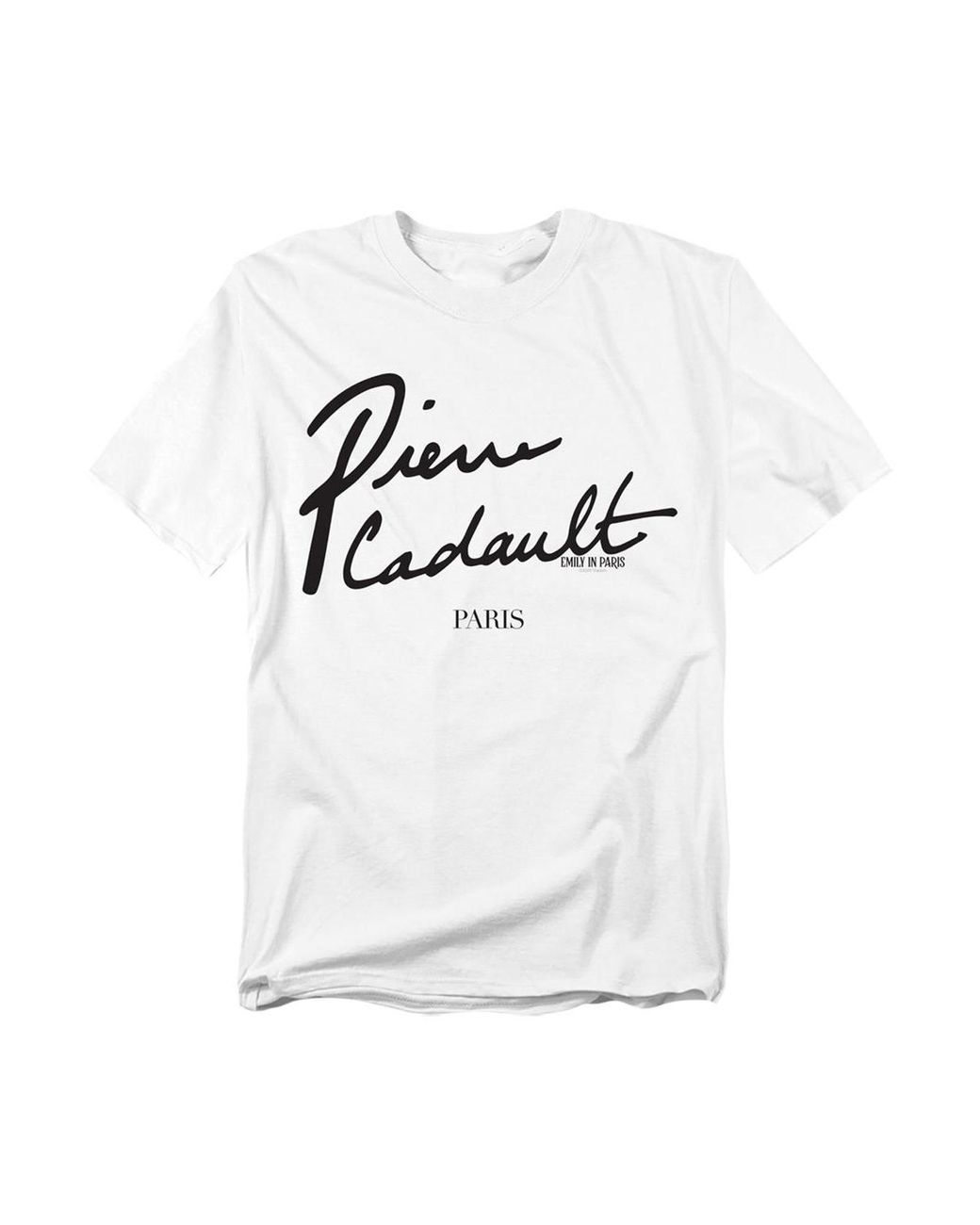 Emily In Paris Pierre Cadault Signature T-shirt in White for Men | Lyst