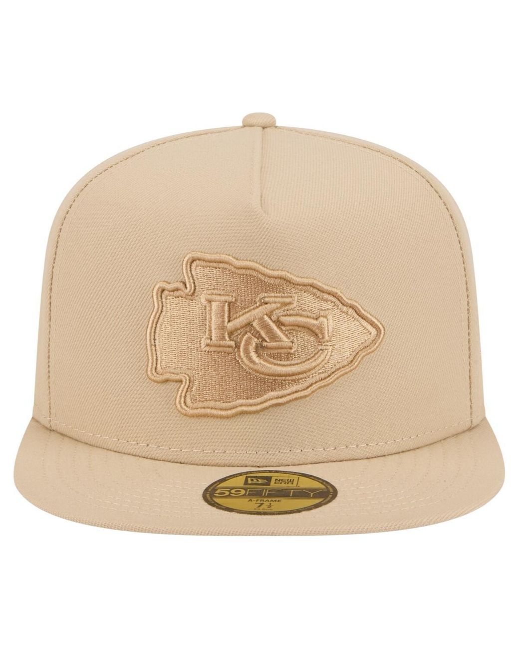 KTZ Kansas City Chiefs Color Pack A-frame 59fifty Fitted Hat in Natural ...