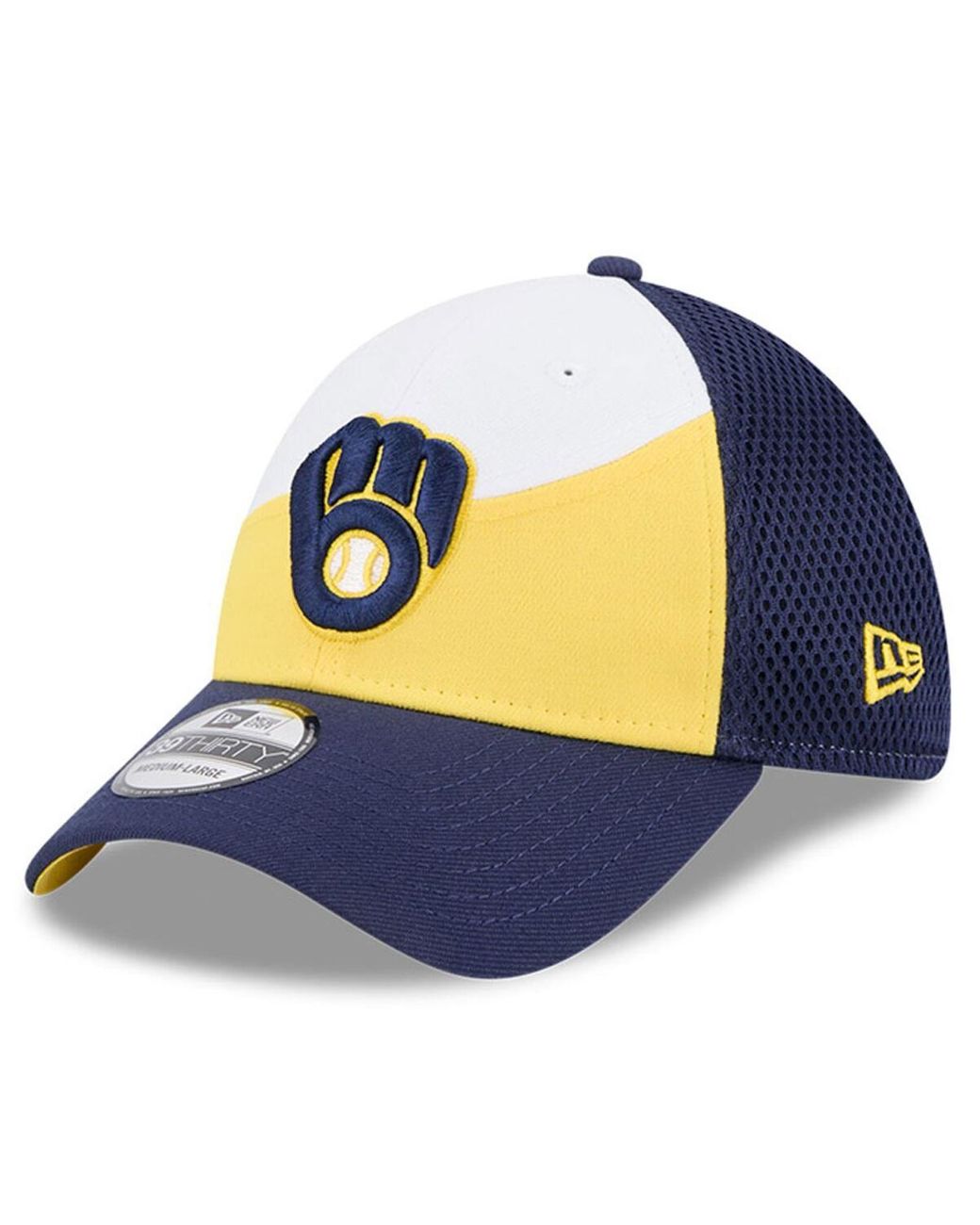 KTZ Yellow/navy Milwaukee Brewers 2025 Spring Training 39thirty Flex ...