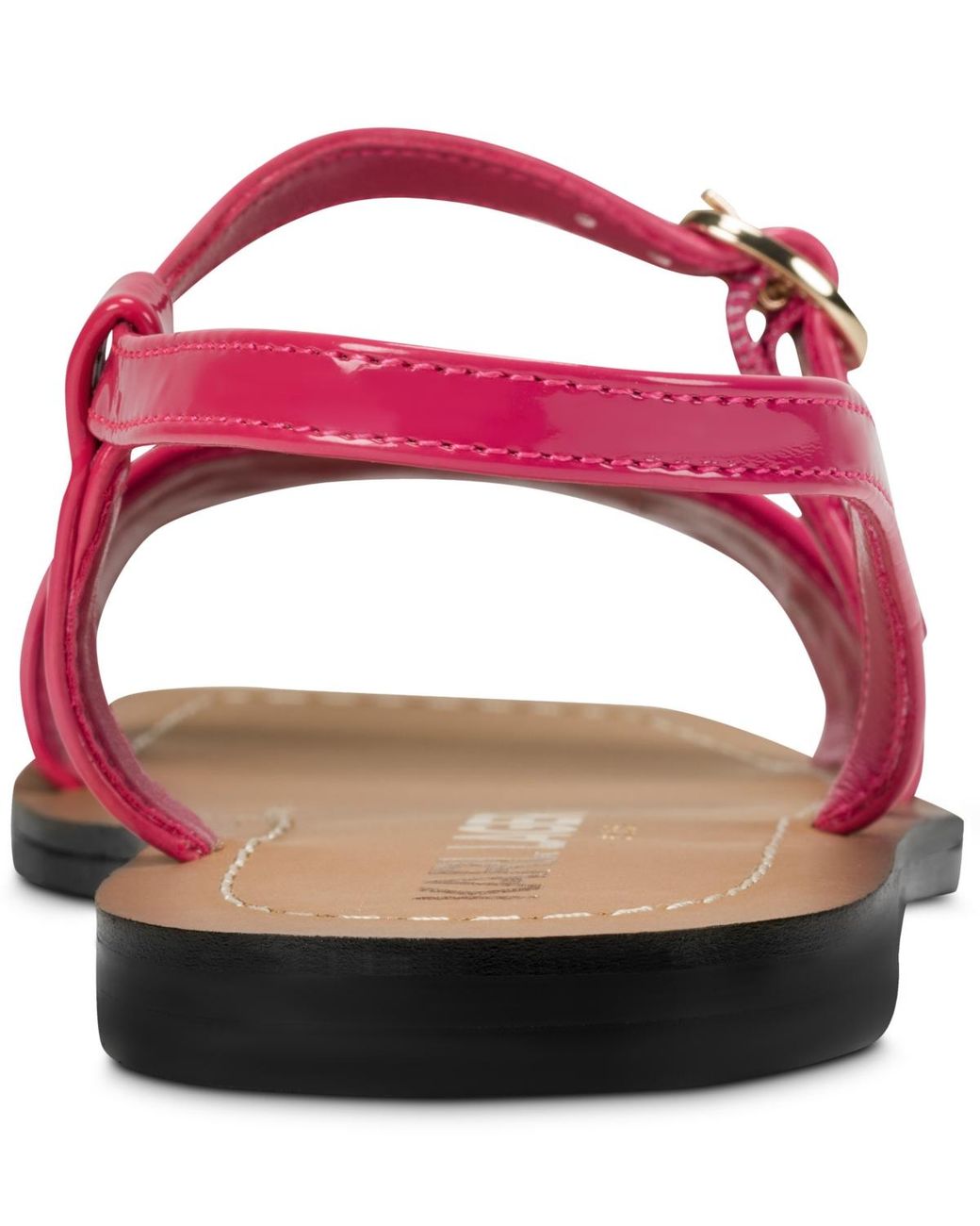 KARL LAGERFELD Paris Miram Flat Strappy Sandal With Logo in Pink | Lyst