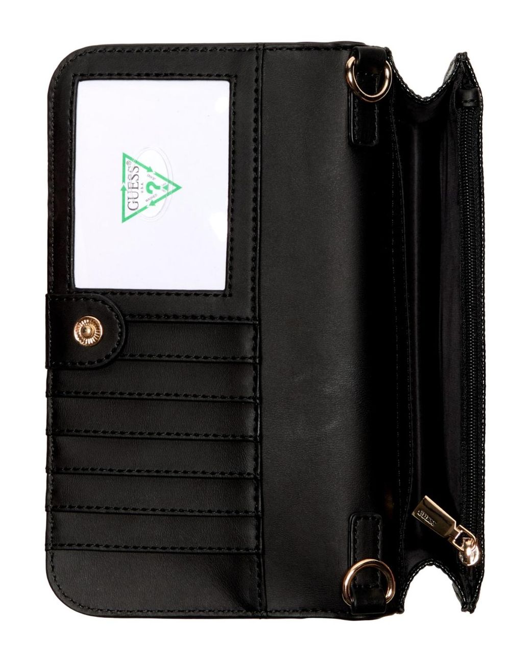 Guess Noelle Ii Crossbody Flap Organizer in Black | Lyst