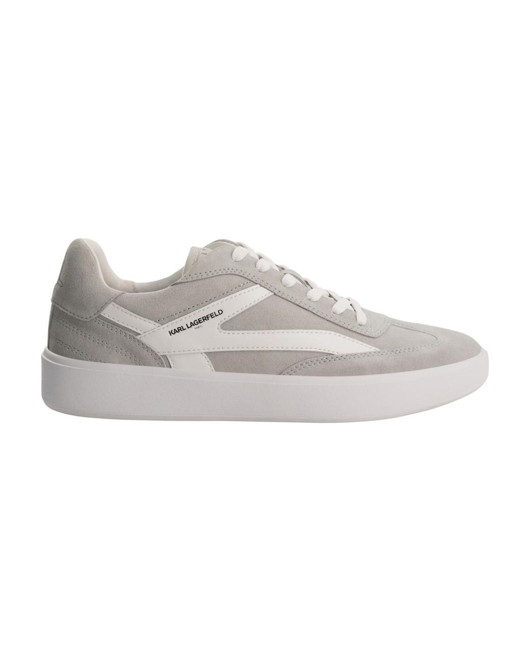 KARL LAGERFELD Side K Racer Toe Sneakers in Gray for Men | Lyst