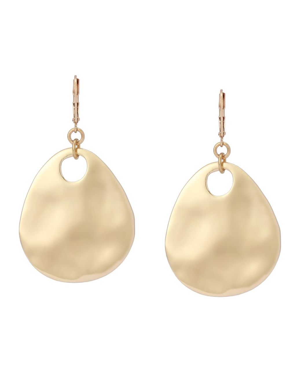 Robert Lee Morris Disc Drop Earrings in Natural | Lyst