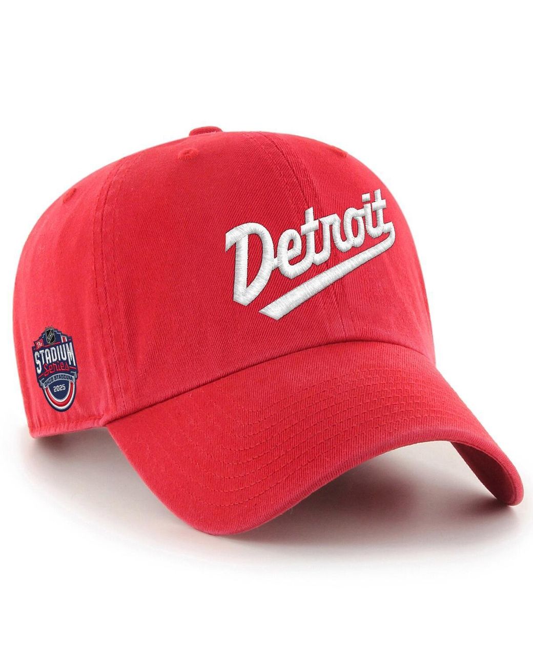 '47 Detroit Wings 2025 Nhl Stadium Series Side Patch Clean Up ...