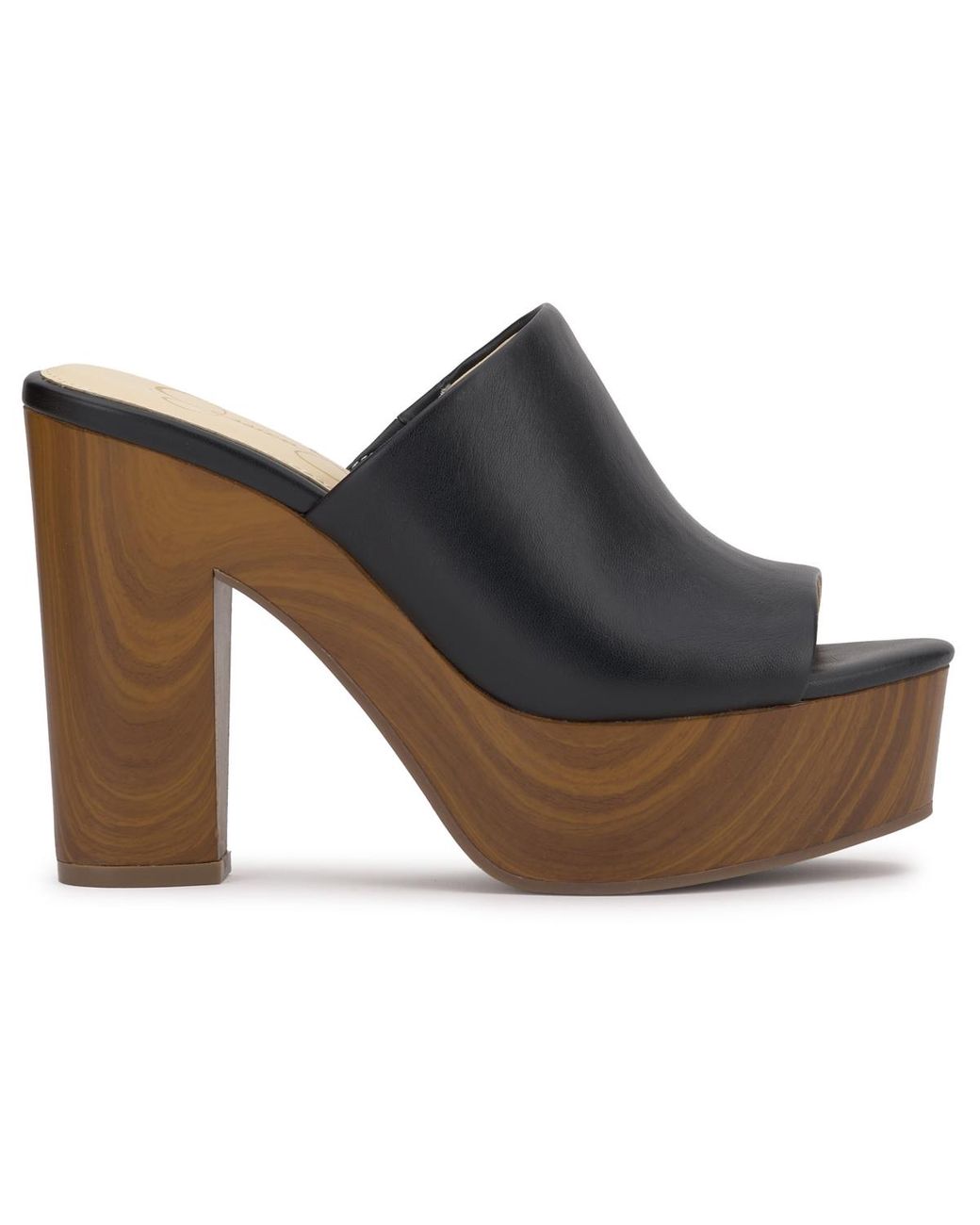 Jessica Simpson Shelbie Block Heel Platform Mules in Black | Lyst