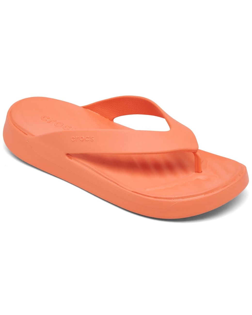 Crocs™ Getaway Low Casual Flip-flop Sandals From Finish Line in Orange ...